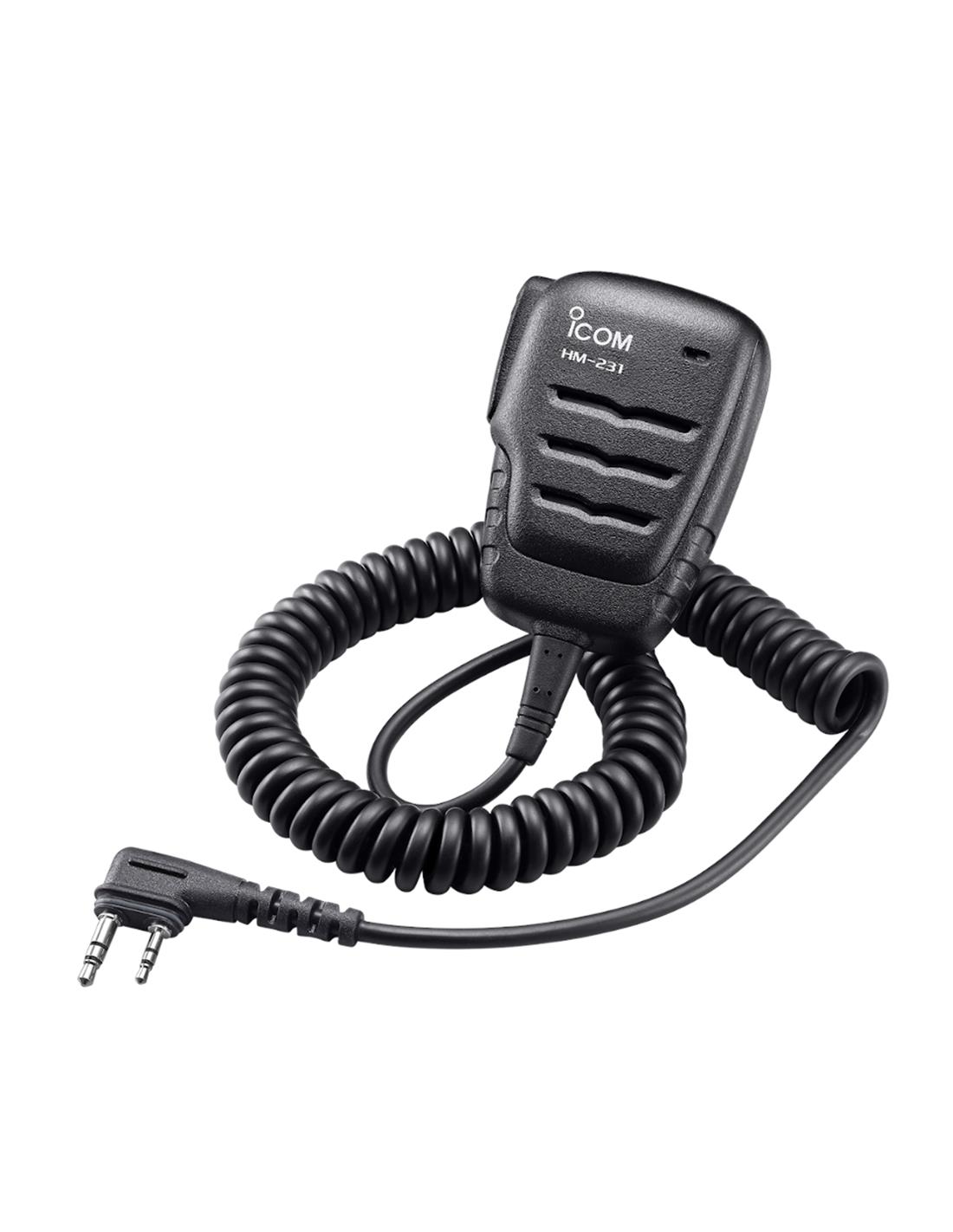 Microaltavoz HM-231 de Icom para IC-A25NE/IC-A25CE